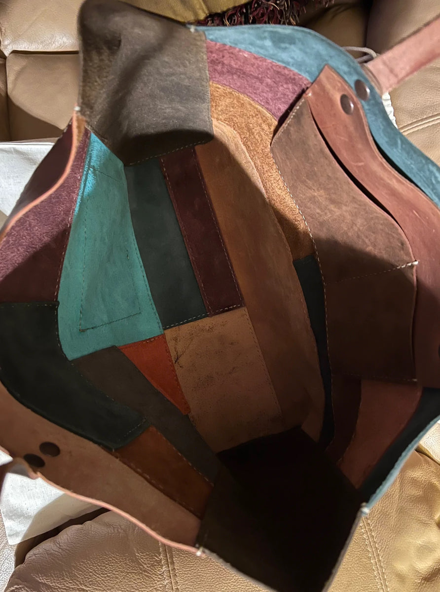 Leather tote handbag purse Large real Leather – Sassy Shelby's